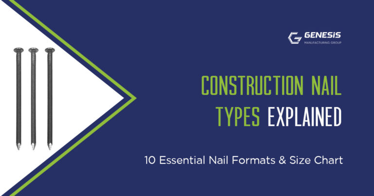 Different Types of Construction Nails: Top 10 Formats & Size Chart